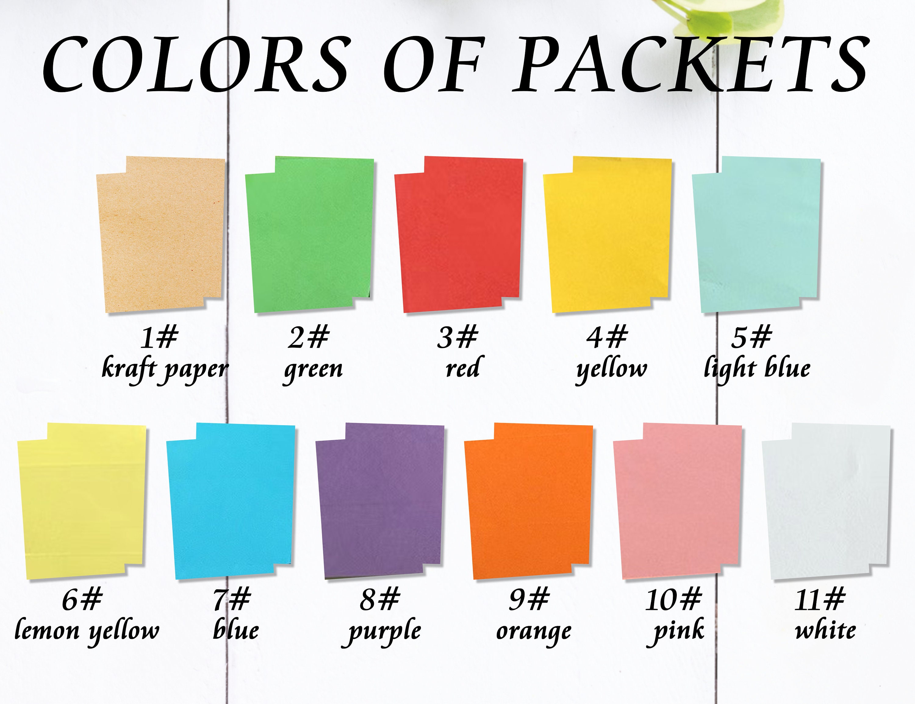 Wildflower Seed Packet Baby Shower Favors/baby Shower Favors/baby in ...