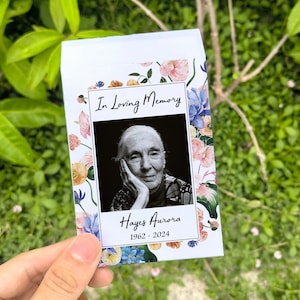 Memorial Flower Seed Packets With Seeds Included- in Loving Memory ...