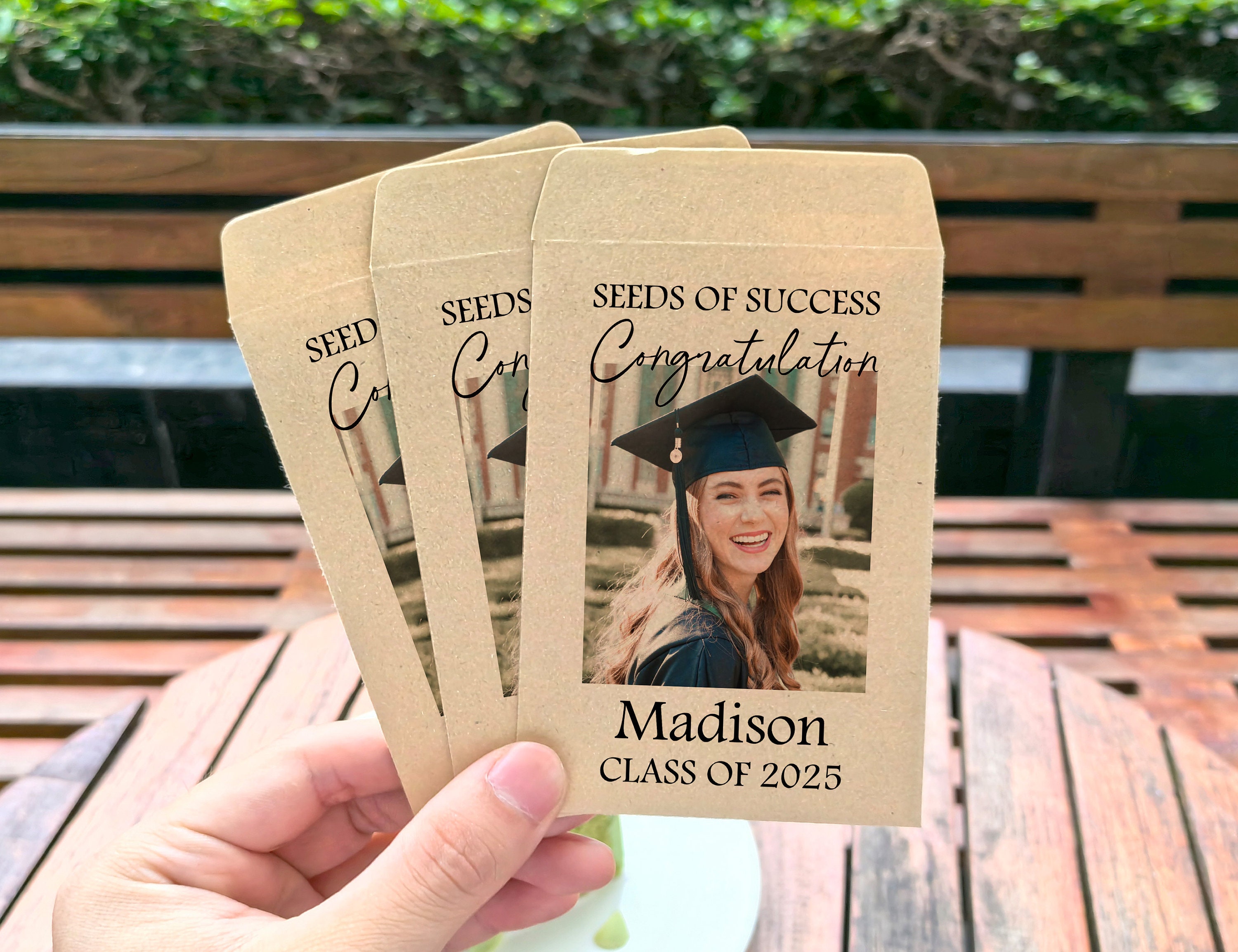 Photo Seeds of Success Seed Packet Unique Personalized Graduation ...