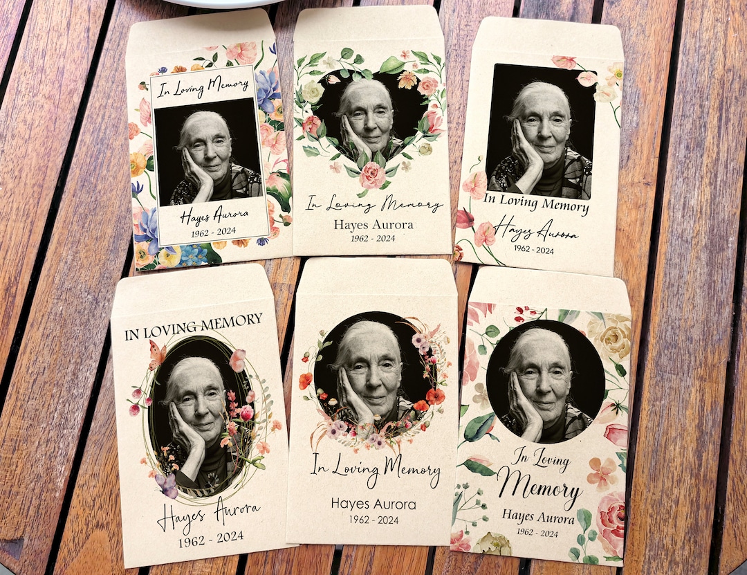 Memorial Flower Seed Packets With Seeds Included- in Loving Memory ...