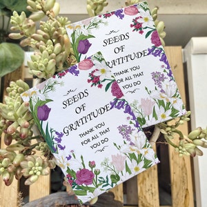Personalized Thank You Seed Packets/seeds of Gratitude/baby Shower ...