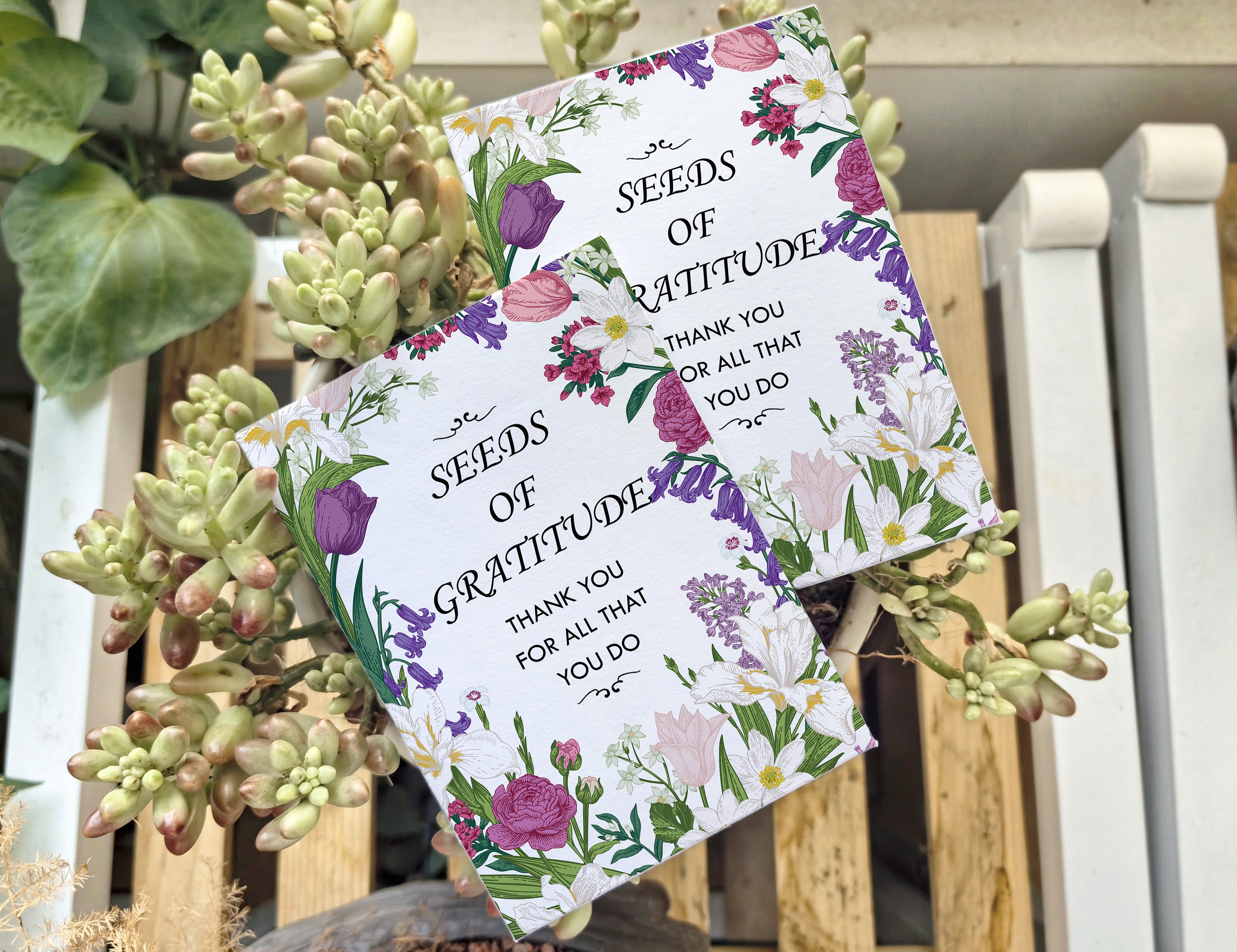 Personalized Thank You Seed Packets/seeds of Gratitude/baby Shower ...