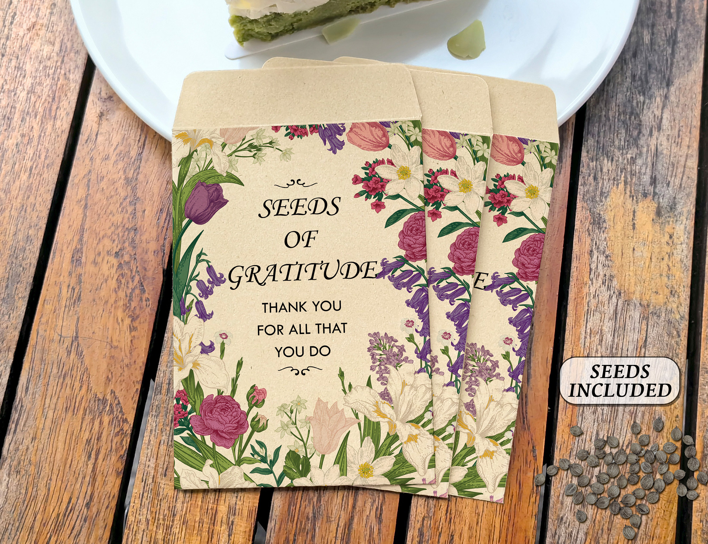 Personalized Thank You Seed Packets/seeds of Gratitude/baby Shower ...