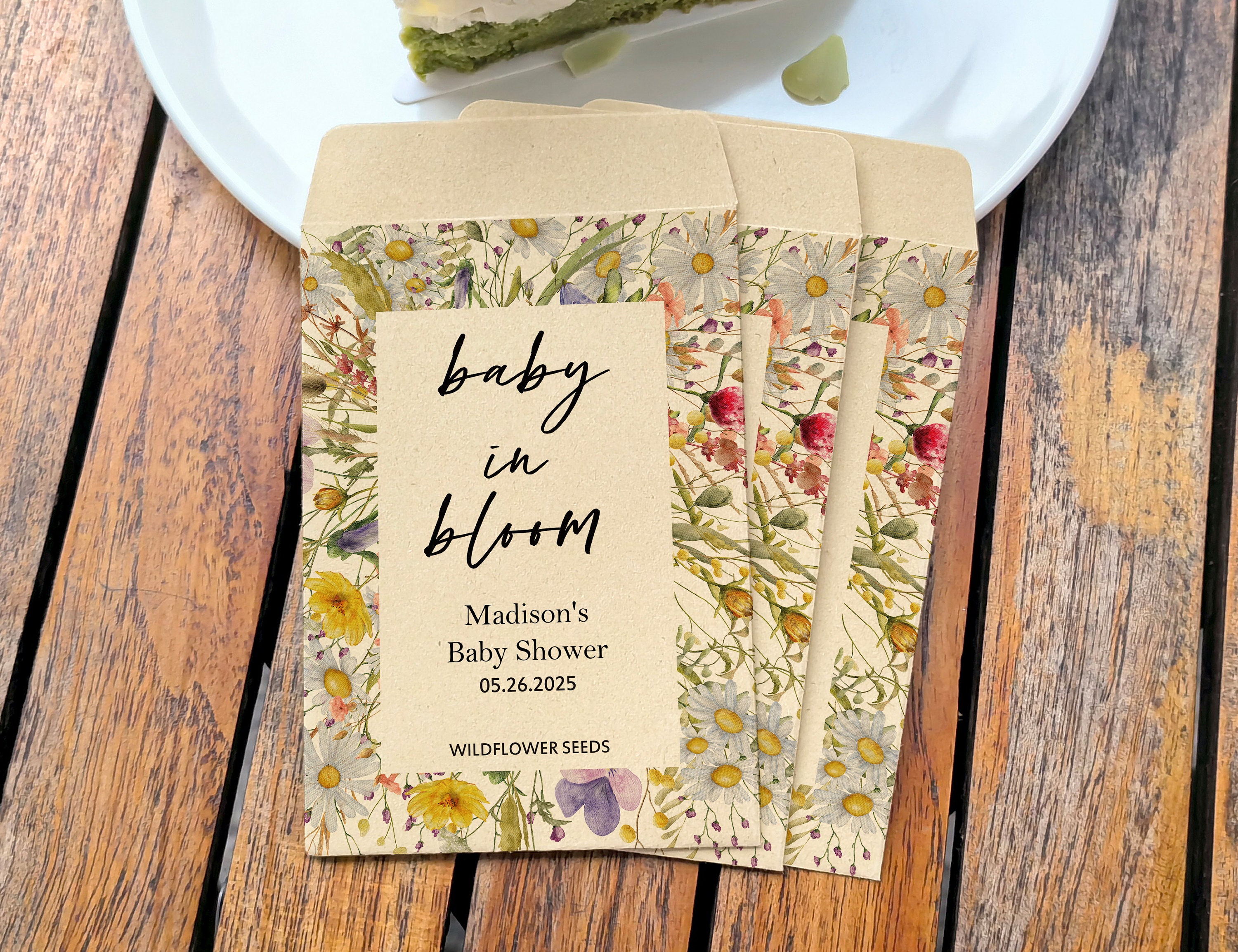 Wildflower Seed Packet Baby Shower Favors/baby Shower Favors/baby in ...