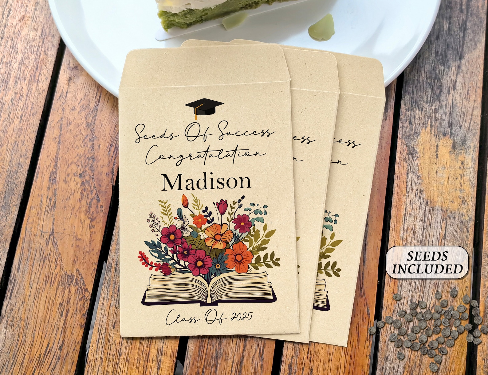 Bulk Graduation Seed Packet Custom Grad Party Favor Personalized ...
