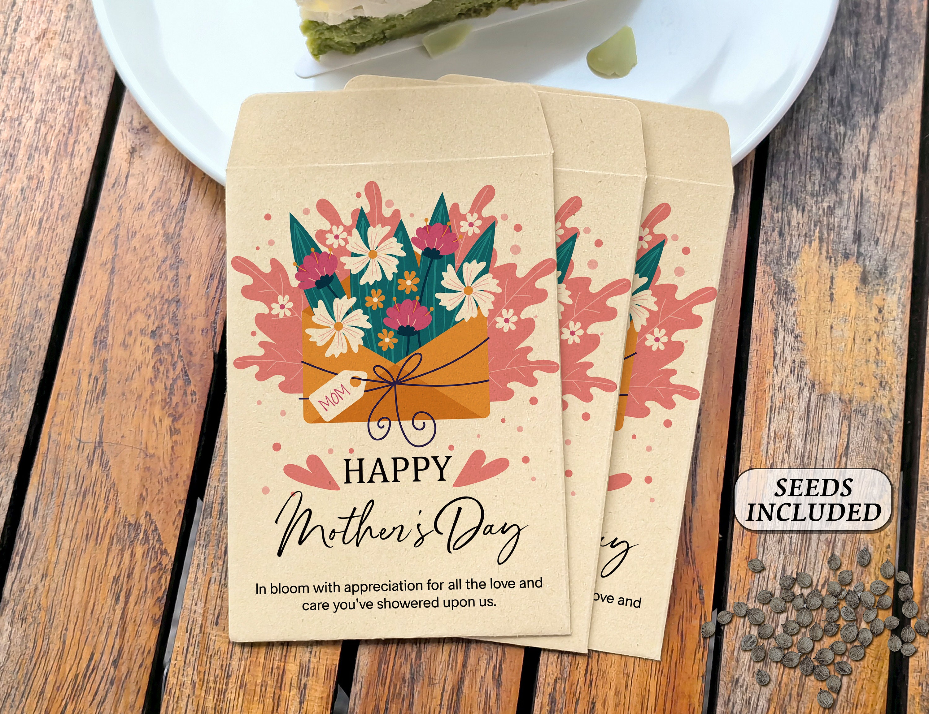 Mom's Blossoming Garden Seed Packets/personalized Mothers Day Party ...