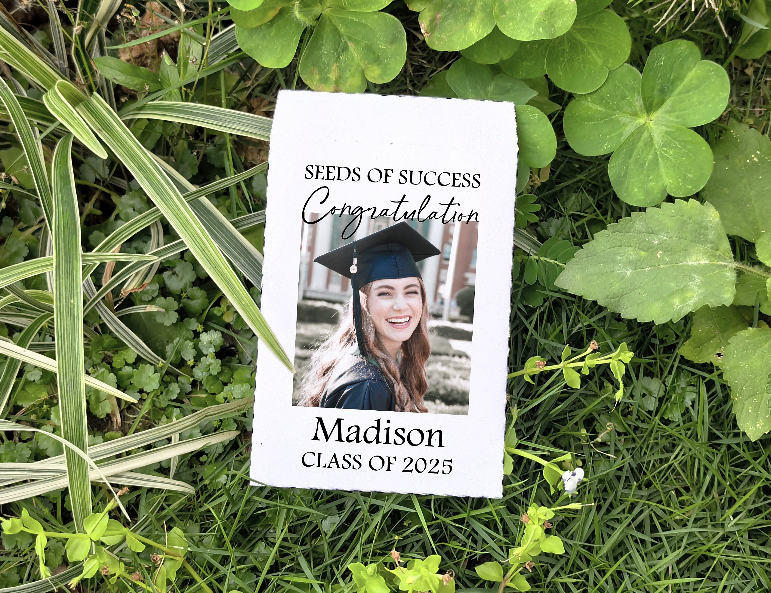 Photo Seeds of Success Seed Packet Unique Personalized Graduation ...