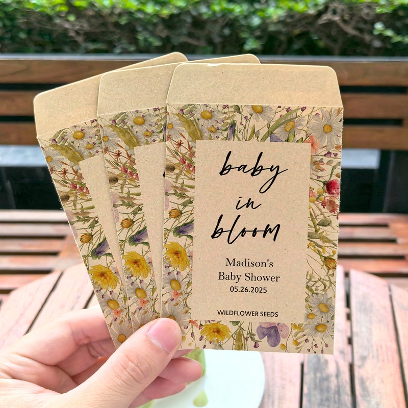 Baby in Bloom Seed Packets - Etsy