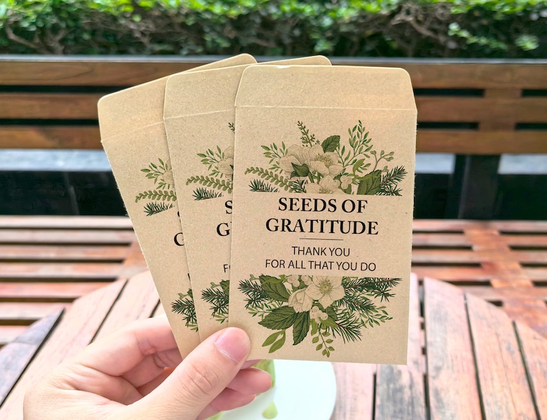 Personalized Party Favor for Graduations Teachers/gratitude Seed Packet ...