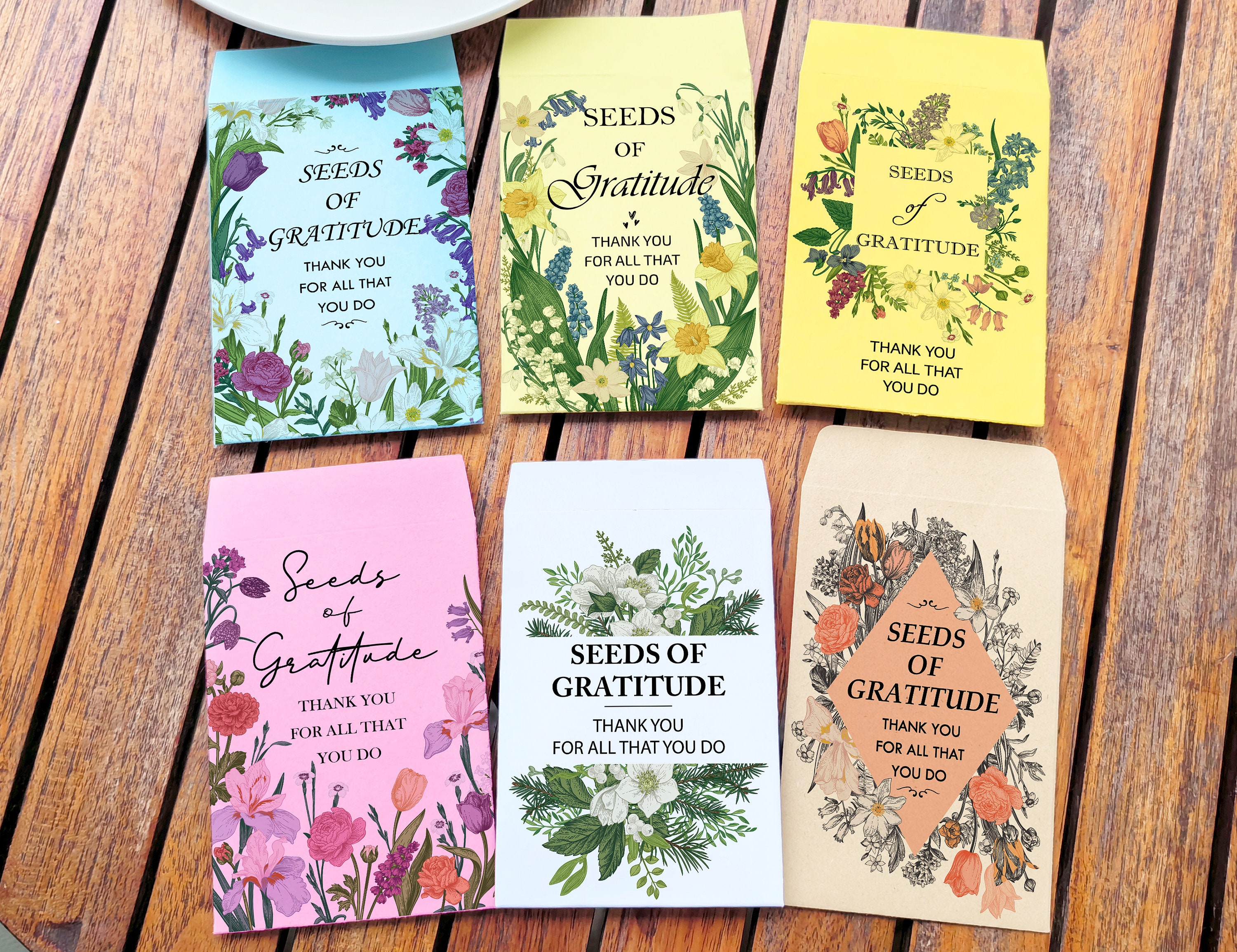 Gratitude Seed Packets/personalized Seed Packet/staff Appreciation Gift ...