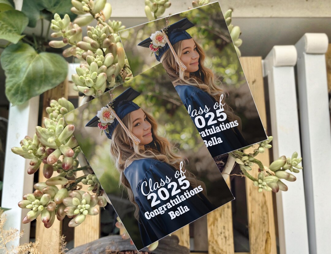 Graduation Party Favor Seed Packet With Photo Personalized Graduation ...