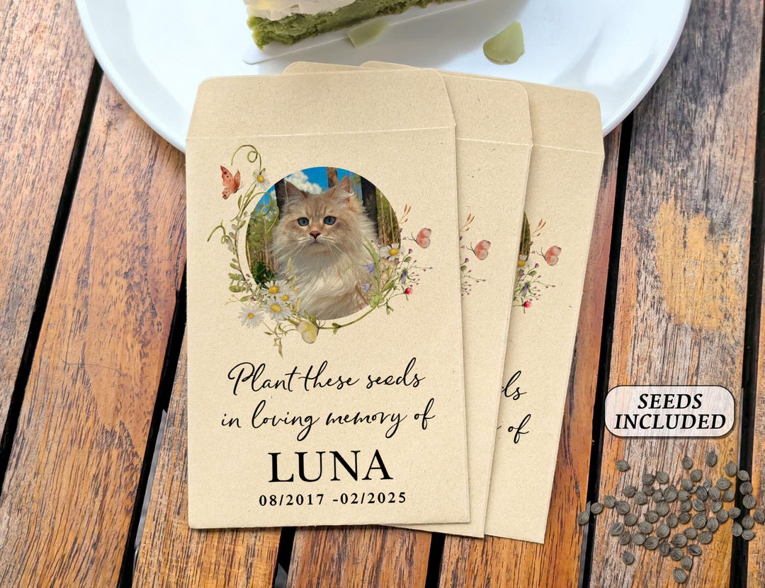 Bulk in Loving Memory Wildflower Dog Seed Packets/memorial Favors ...