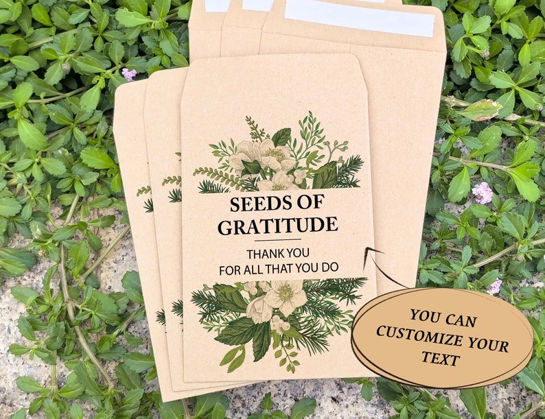 Personalized Party Favor for Graduations Teachers/gratitude Seed Packet ...