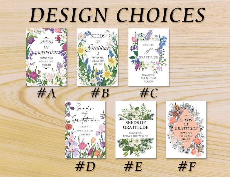 Personalized Thank You Seed Packets/seeds of Gratitude/baby Shower ...