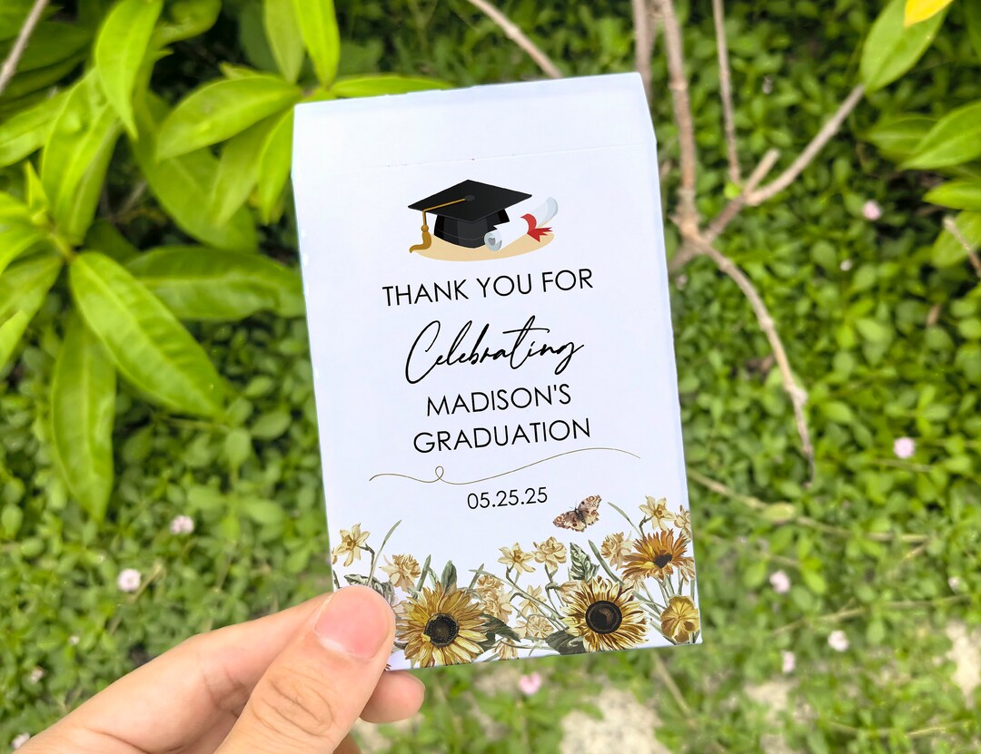 Personalized Seed Packet for Graduation Party/bulk Graduation Guest ...