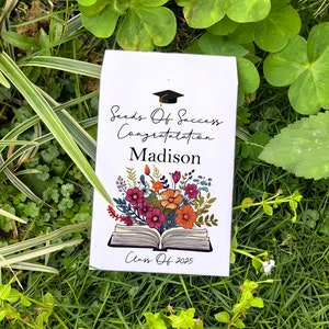 Bulk Graduation Seed Packet Custom Grad Party Favor Personalized ...