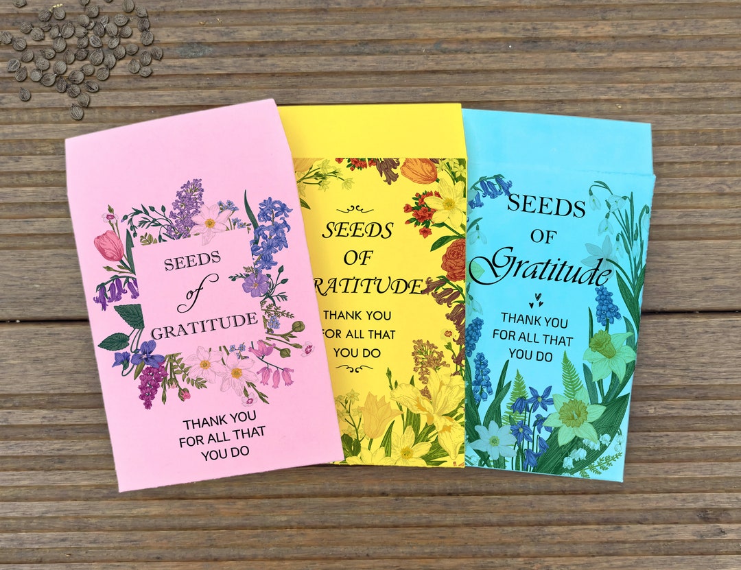 Personalized Teacher Gift Seed Packet Thank You for Helping Me Grow ...