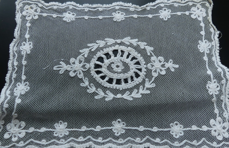 Antique 2 Pieces French Handmade Tambour Lace Placemats - Etsy