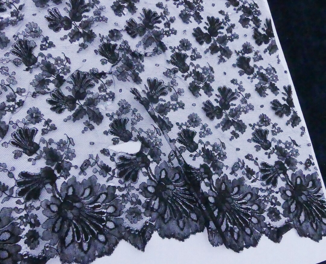 Antique Victorian Black Lace Panel 62” X 33” - Etsy