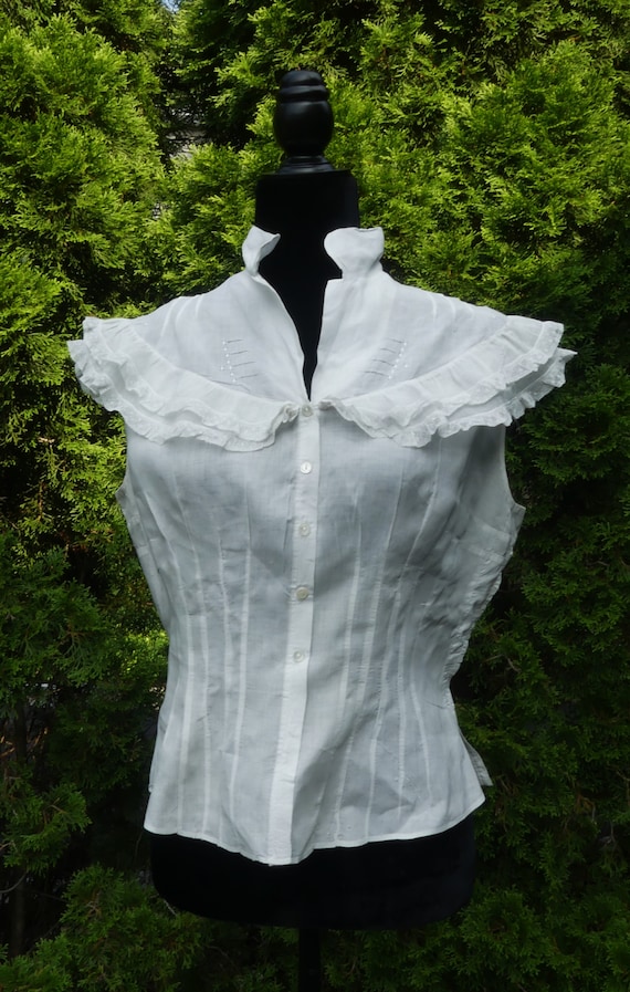Vintage cotton w lace - Gem