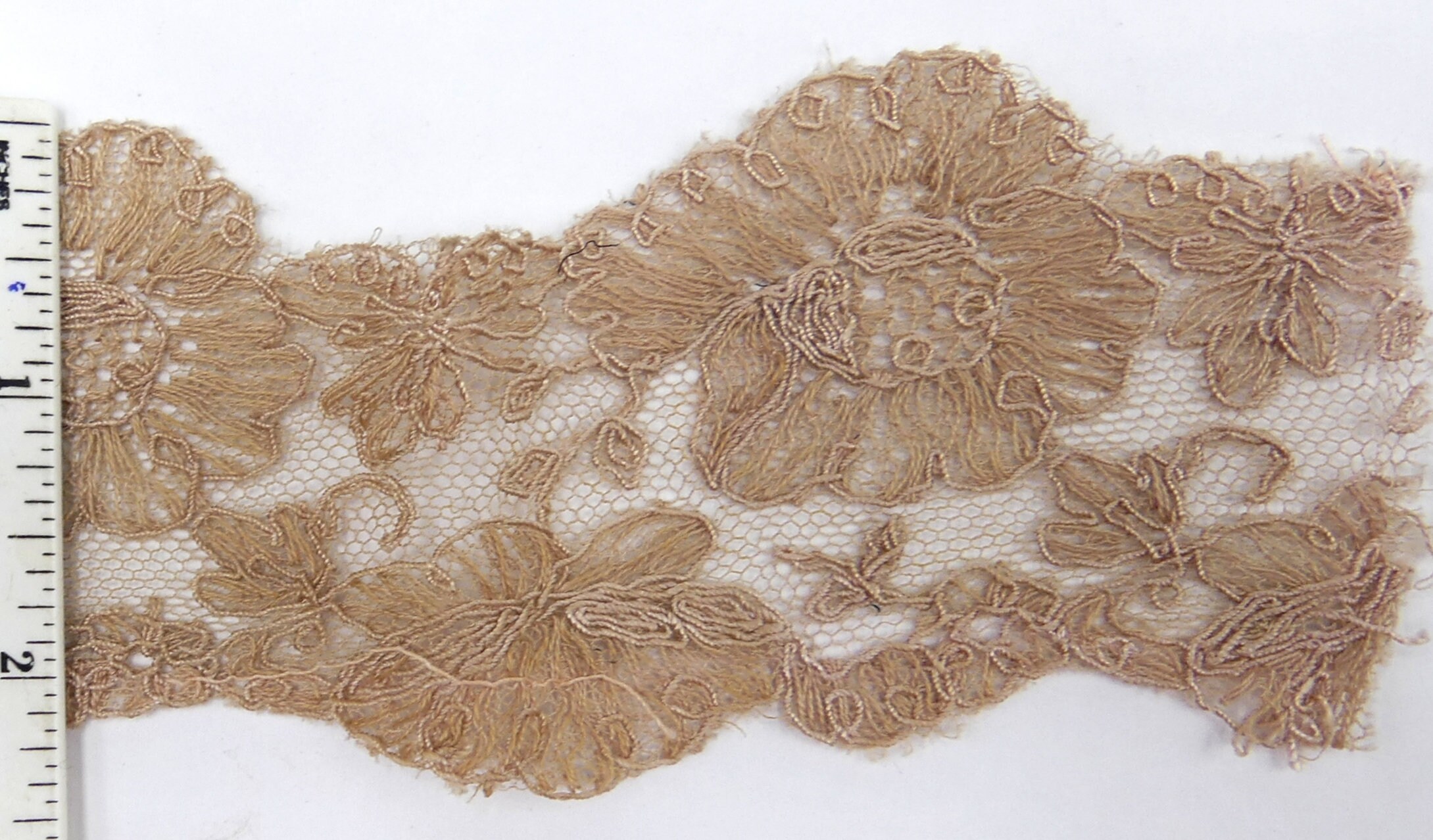 Vintage French Alencon Lace Trim Color Brown 31 X 23/8 - Etsy