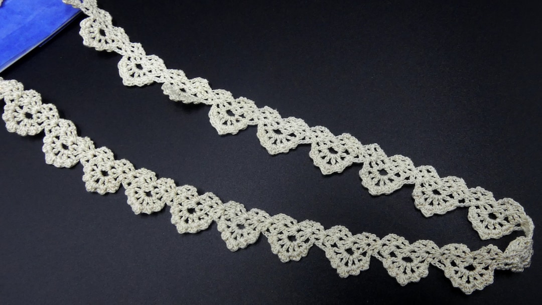 Vintage2 Pieces Handmade Lace Trim - Etsy