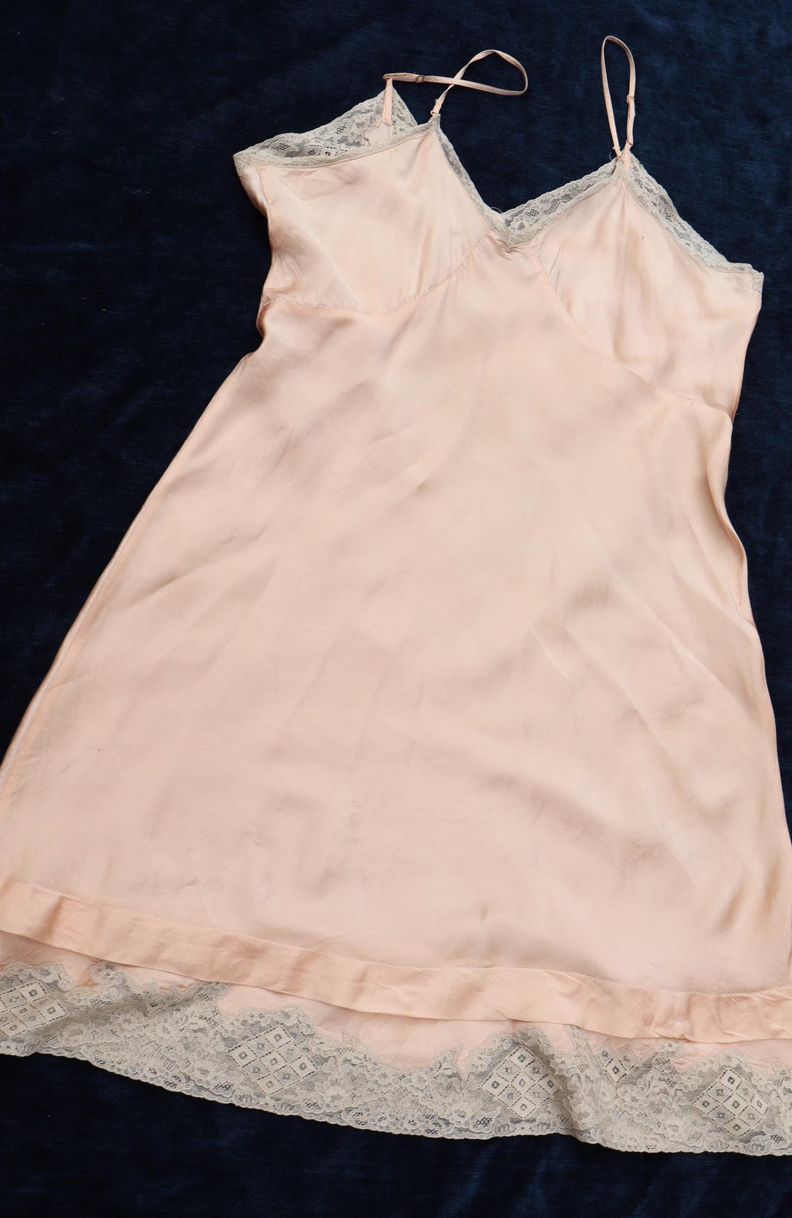 Antique Vintage 30's Franklin Simon & Co Silk W French Alencon Lace ...