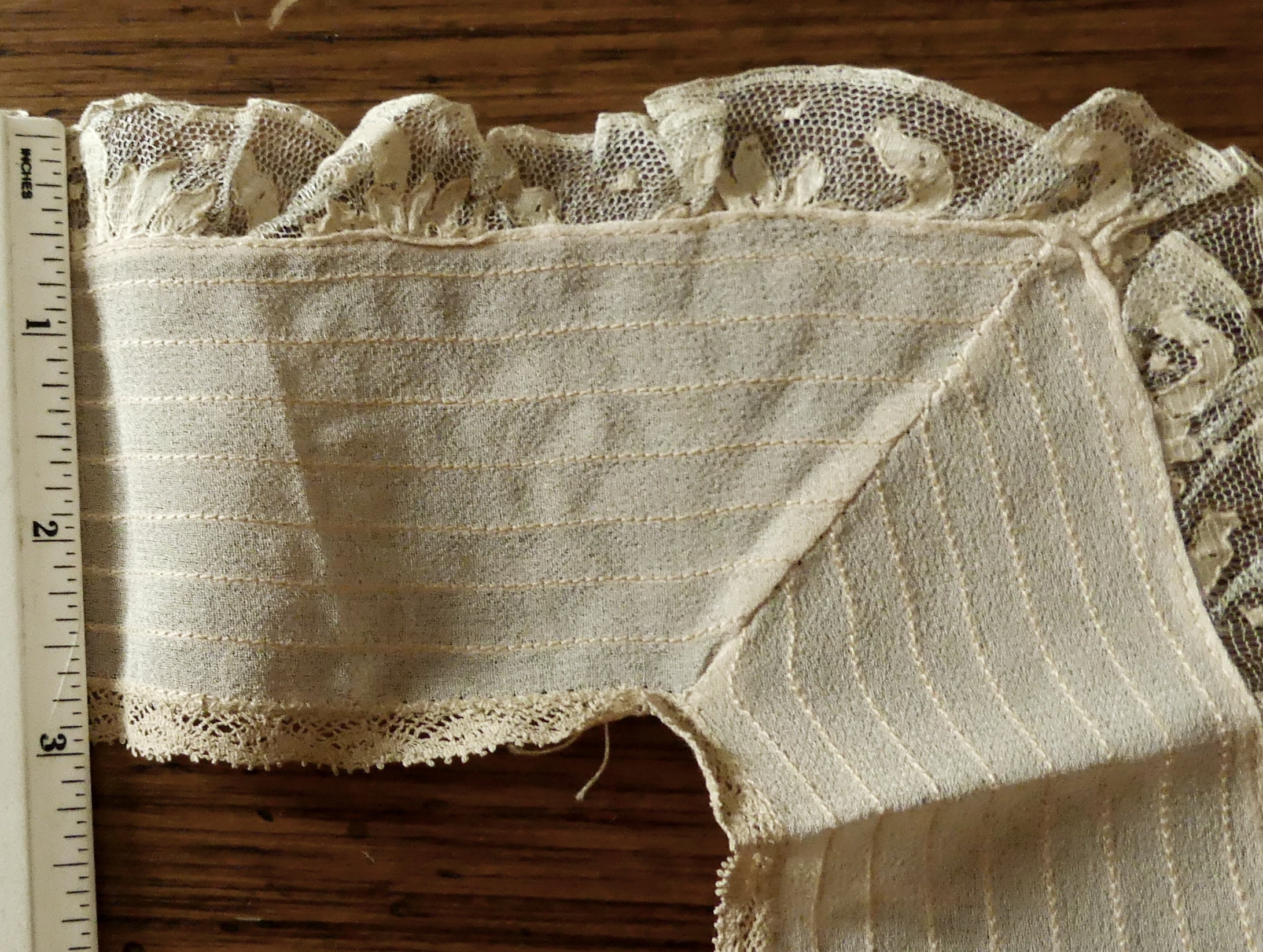 Antique French Handmade Silk & Alencon Lace Collar Color Peach - Etsy