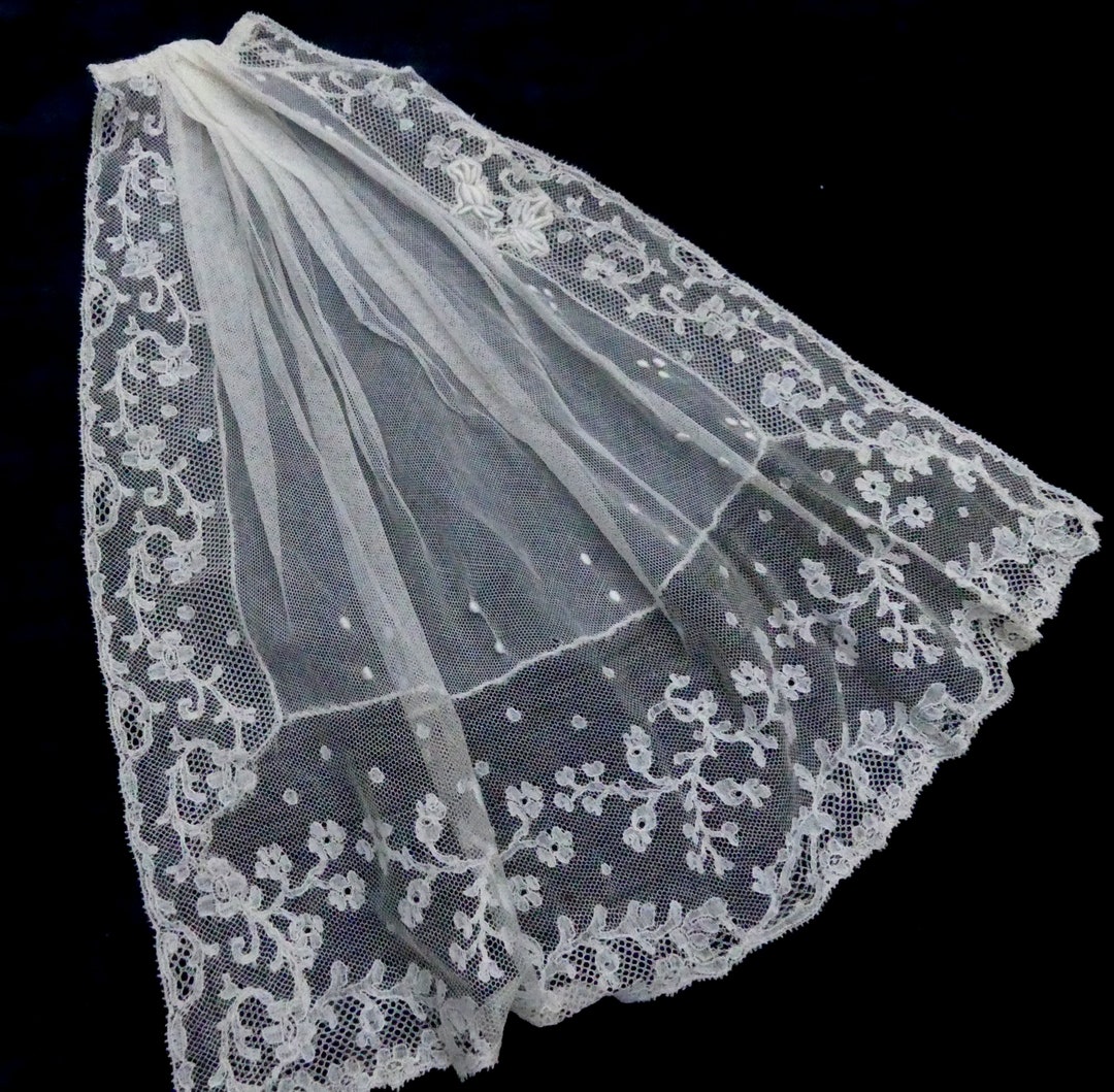 Antique French Handmade Lace Collar Dress Embellishment - Etsy