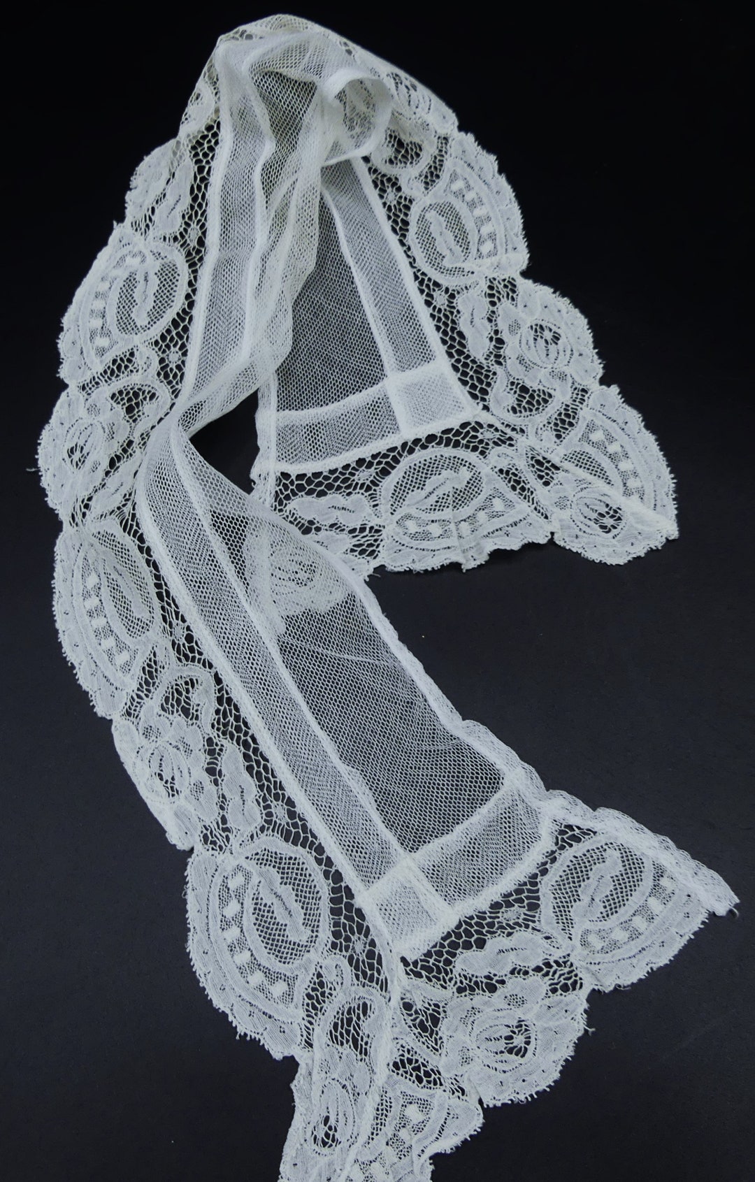 Antique 19th C Irish Limerick Lace Collar Color Ecru - Etsy