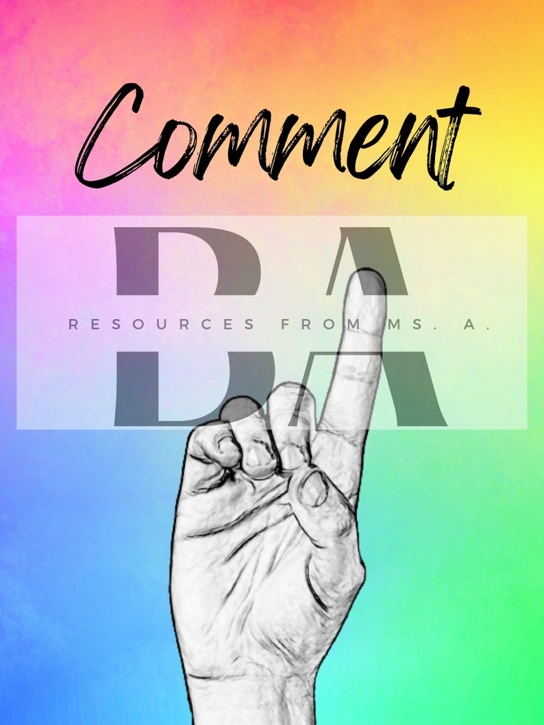 Rainbow Classroom Hand Signals Posters {digital Download} - Etsy Australia