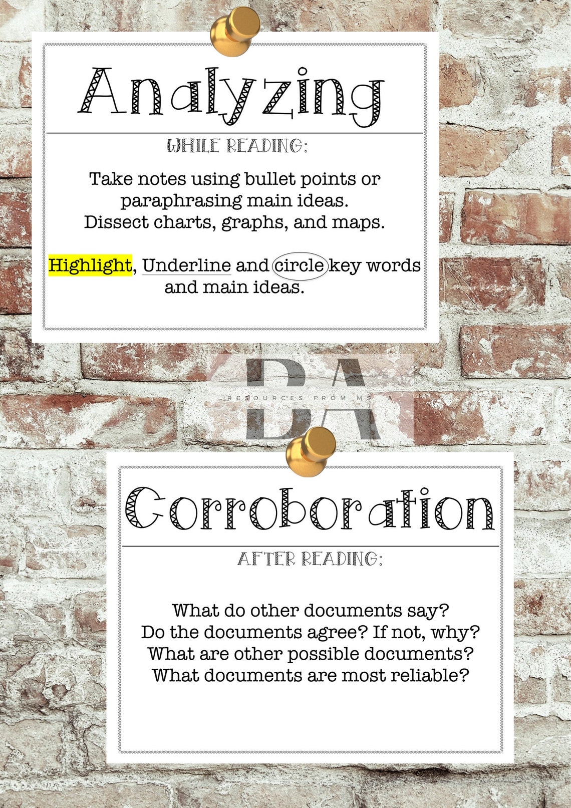 Think Like a Historian: Classroom Posters {digital Download} - Etsy
