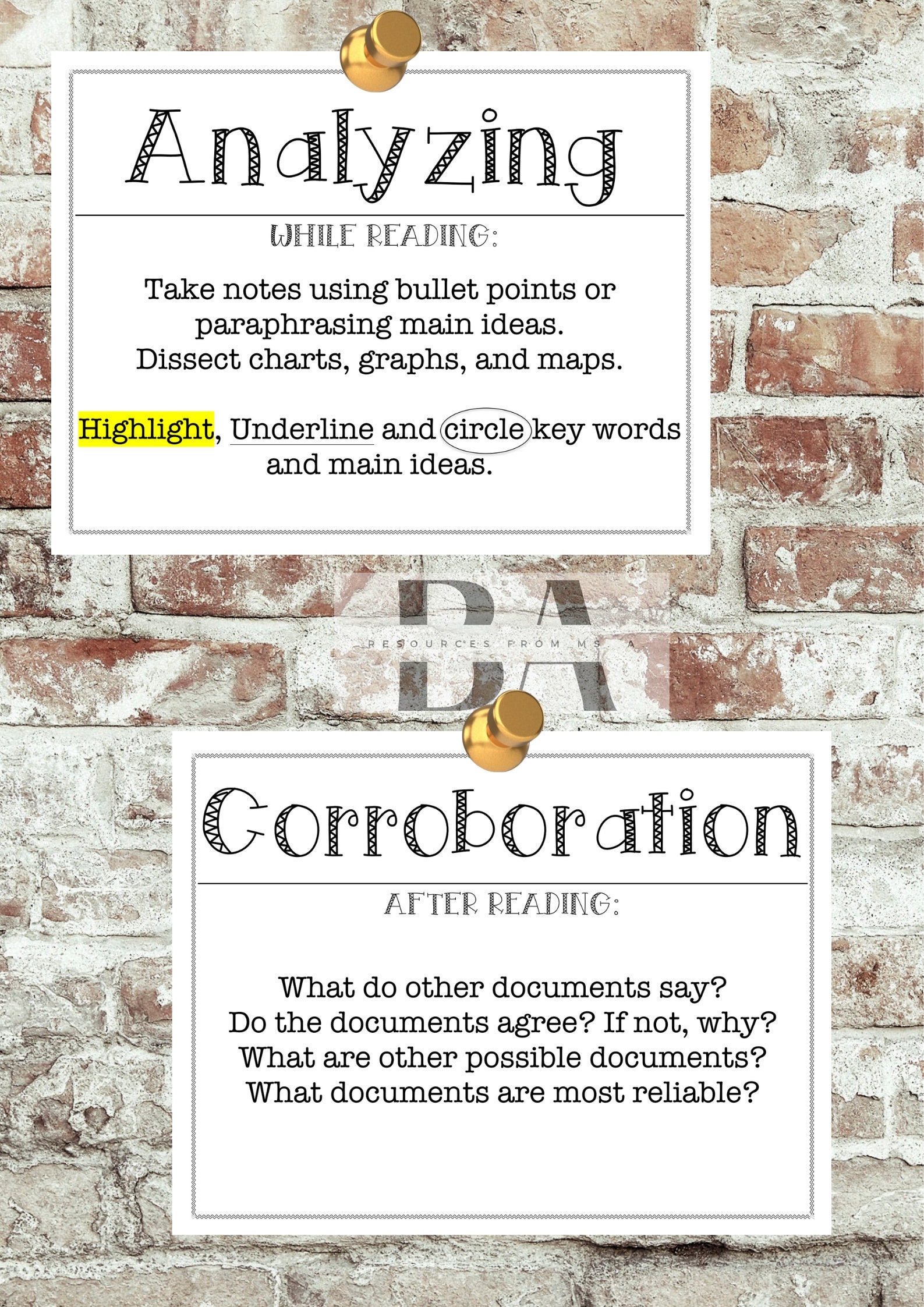 Think Like a Historian: Classroom Posters {digital Download} - Etsy