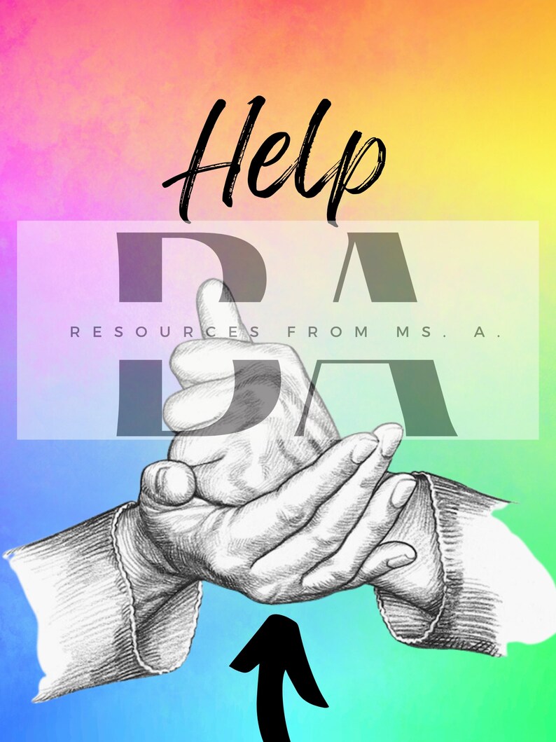 Rainbow Classroom Hand Signals Posters {digital Download} - Etsy Australia