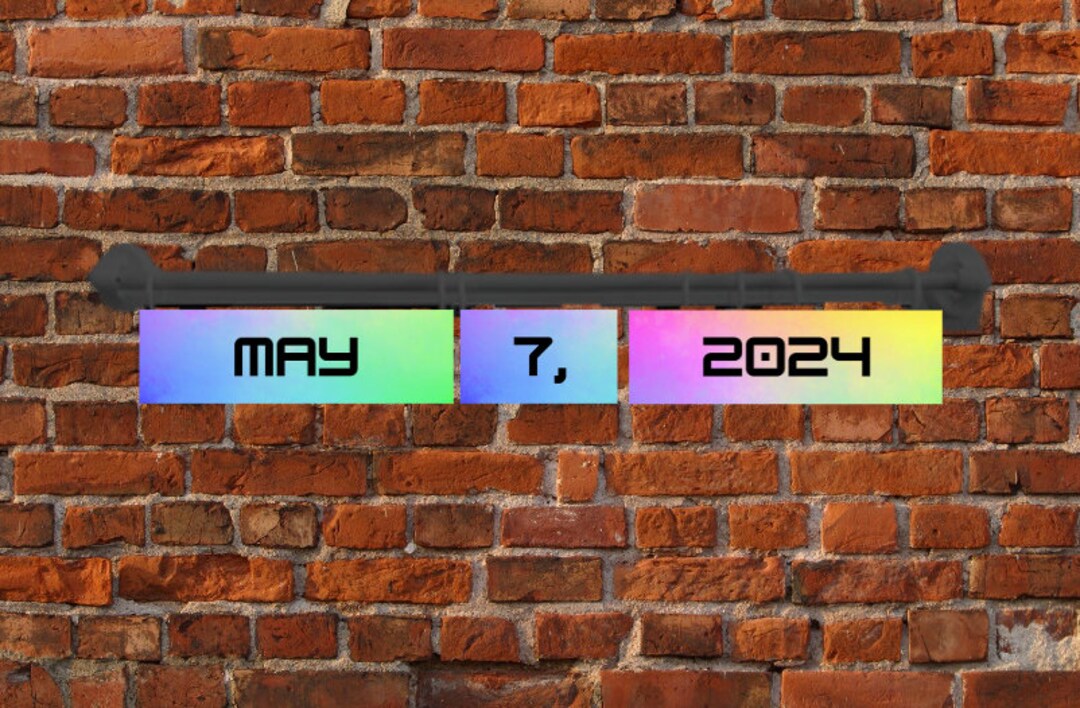 Rainbow Flip Calendar {digital Download} - Etsy