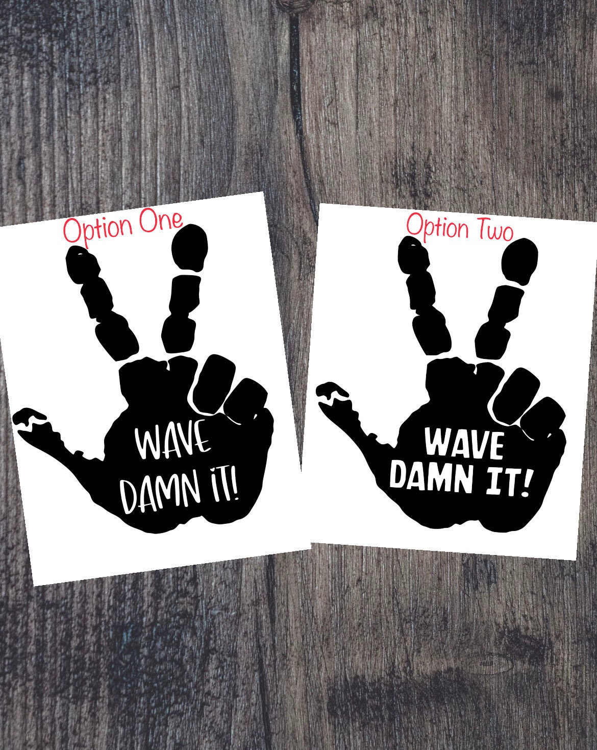 Jeep Wave Decal-wave Damn It Custom Color Options - Etsy