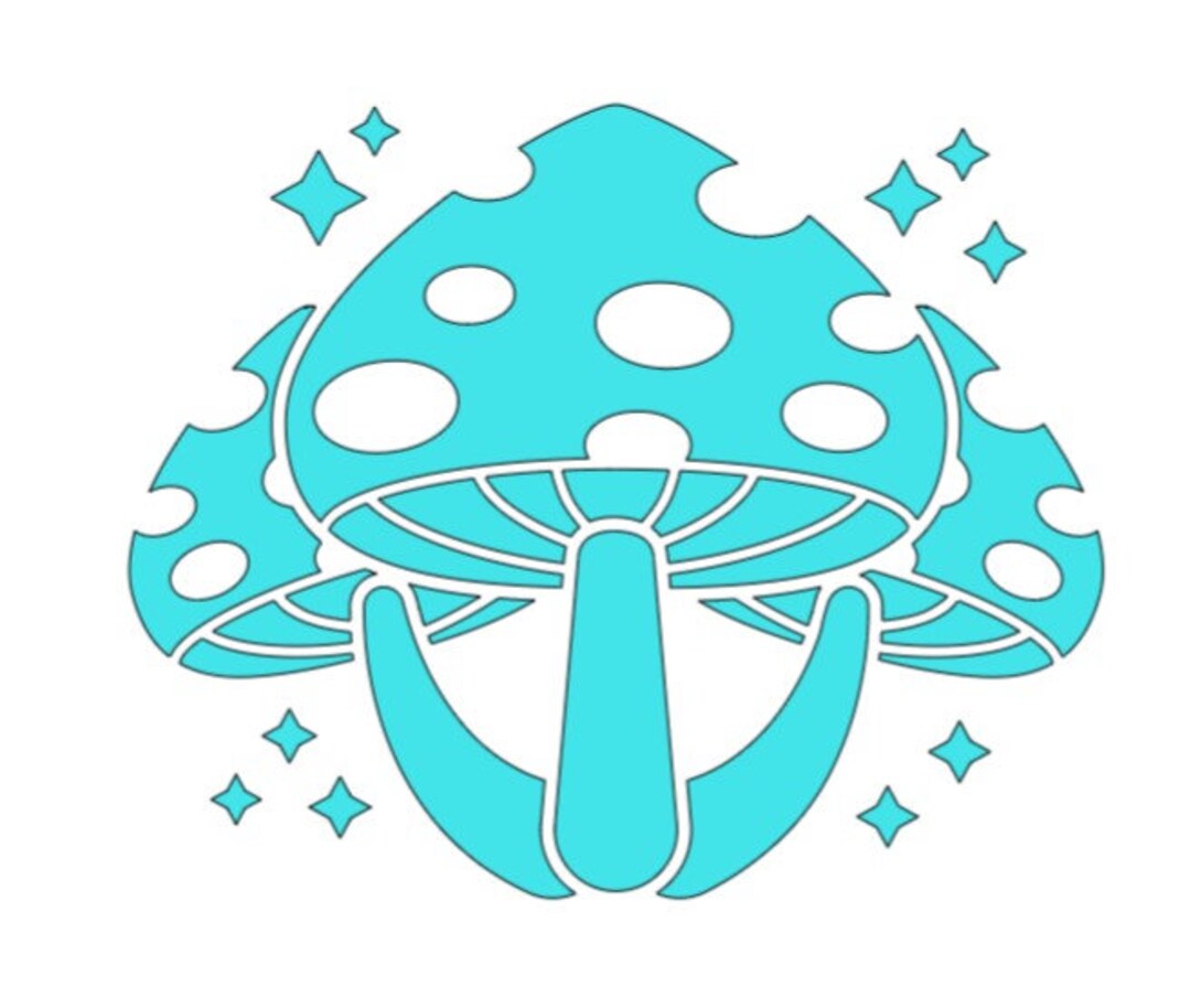 Shrooms Wall Decal-car Decal Shroom Sticker Custom Color - Etsy