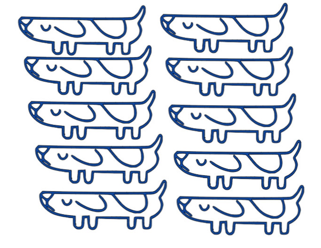 Bluey Long Dog Hiding Stickers Kids Fun Bluey Stickers - Etsy
