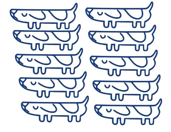 Bluey Long Dog Hiding Stickers Kids Fun Bluey Stickers - Etsy