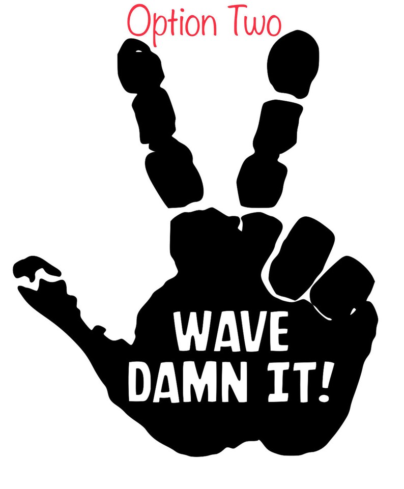 Jeep Wave Decal-wave Damn It Custom Color Options - Etsy