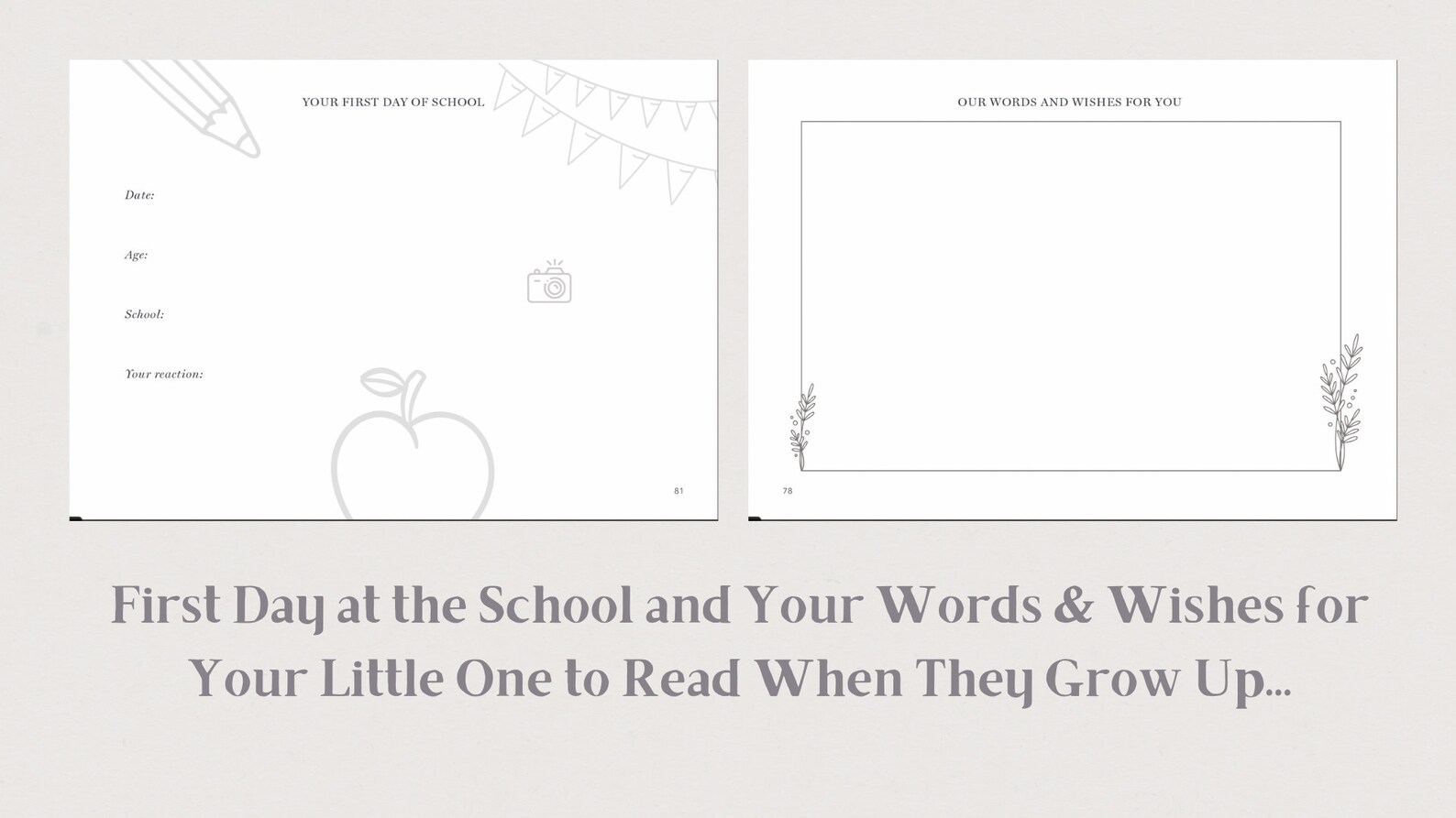 Printable Baby Memory Book From Pregnancy to First Five Years - Etsy