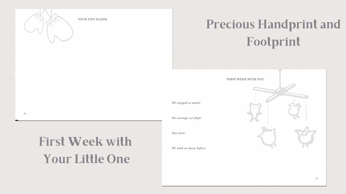 Printable Baby Memory Book From Pregnancy to First Five Years - Etsy