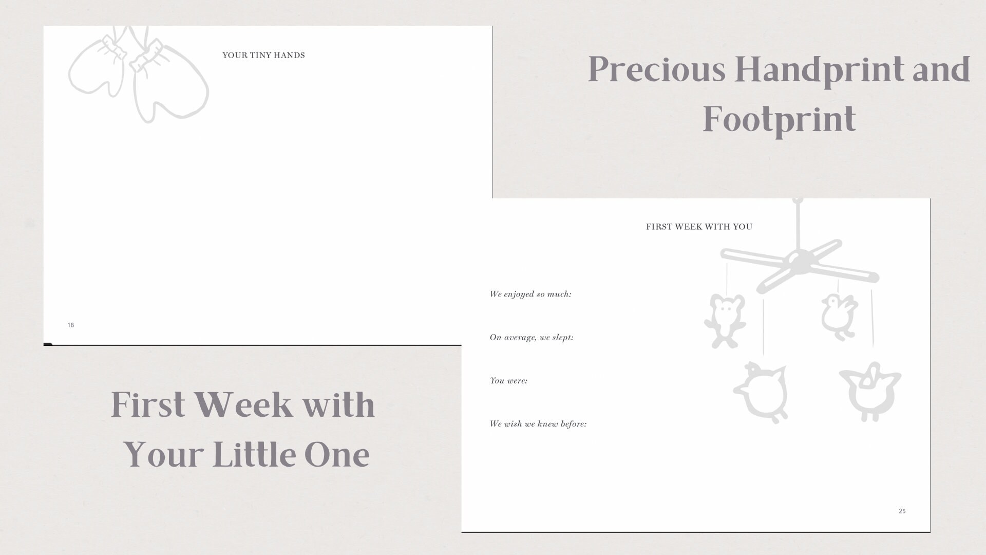 Printable Baby Memory Book From Pregnancy to First Five Years - Etsy