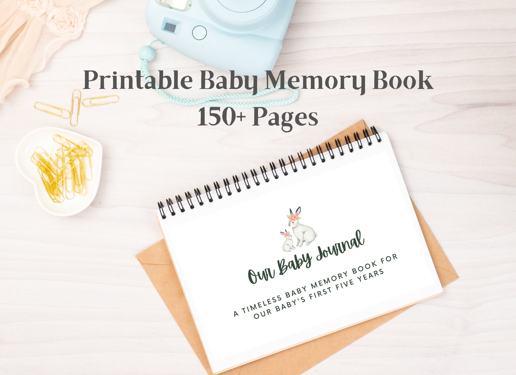 Printable Baby Memory Book From Pregnancy to First Five Years, Baby ...