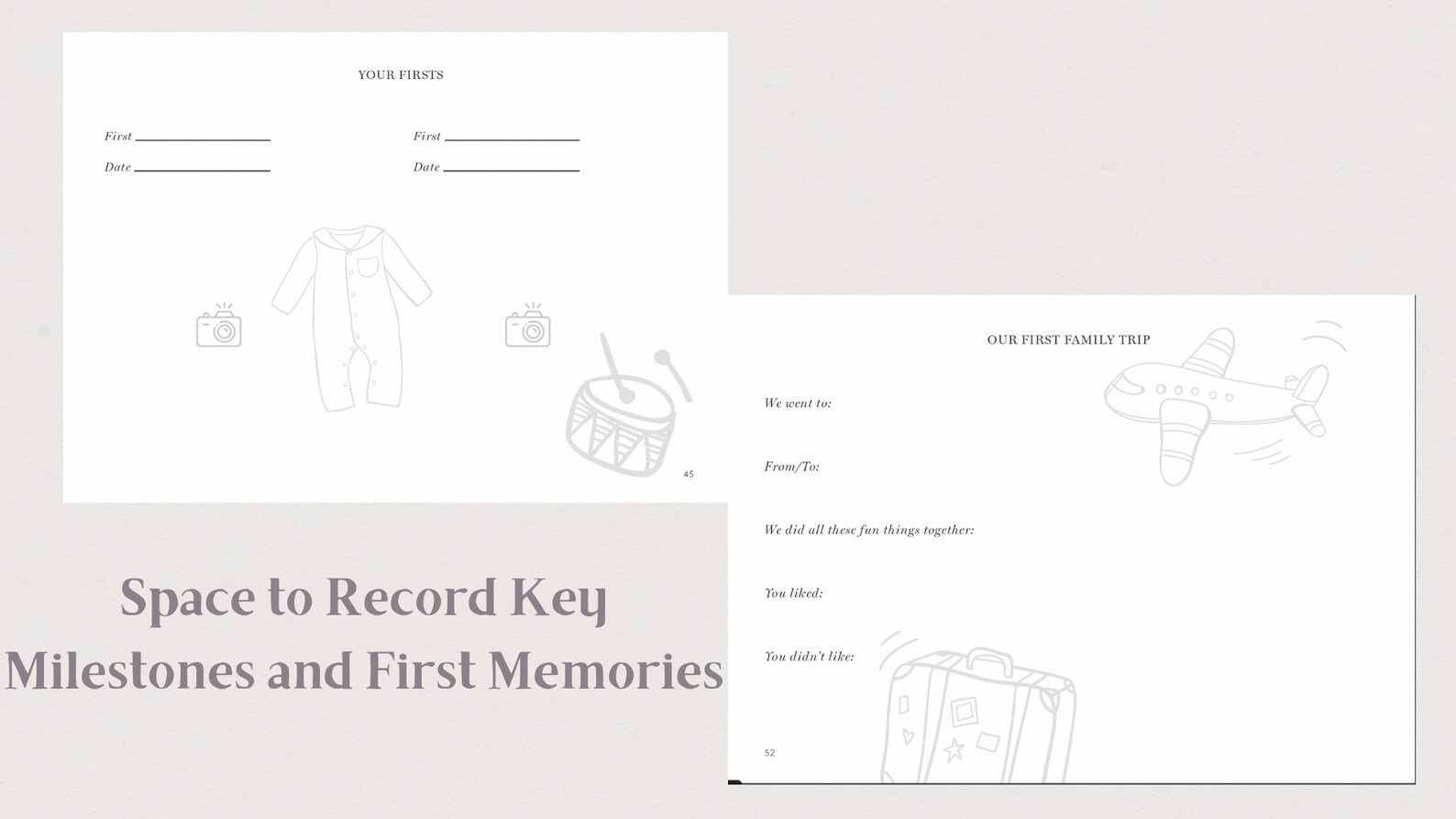 Printable Baby Memory Book From Pregnancy to First Five Years - Etsy
