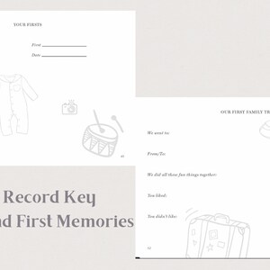 Printable Baby Memory Book From Pregnancy to First Five Years, Baby ...