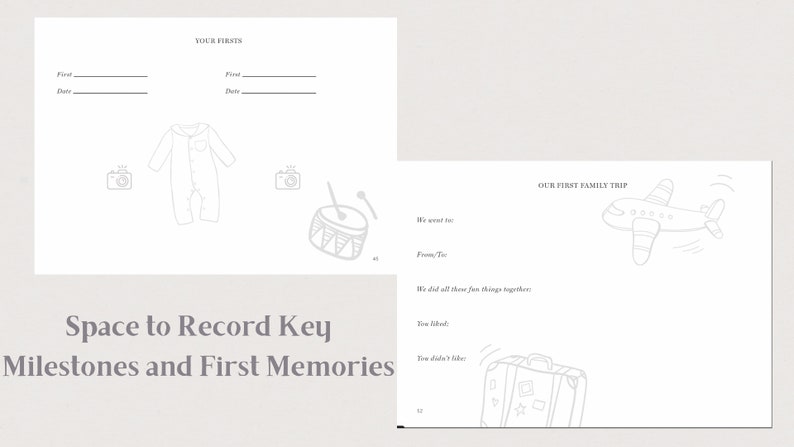 Printable Baby Memory Book From Pregnancy to First Five Years - Etsy