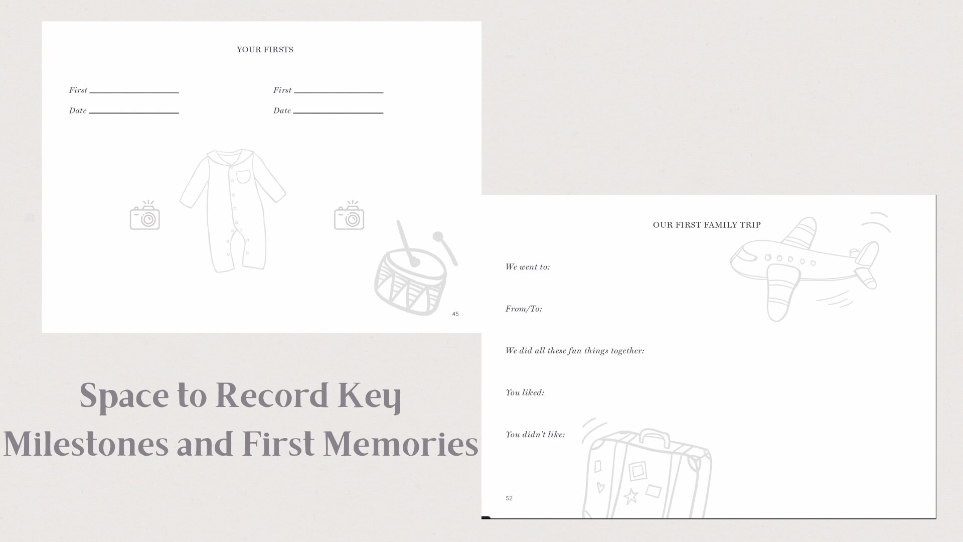Printable Baby Memory Book From Pregnancy to First Five Years - Etsy