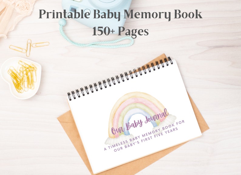 Printable Baby Memory Book From Pregnancy to First Five Years, Baby ...