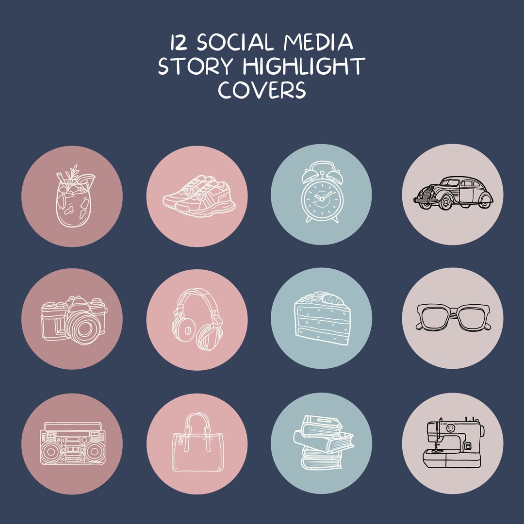 Pastel Minimalist Icons, Instagram Icons, Social Media Icons, Instagram ...